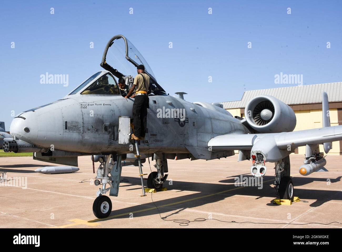 Senior Airman Anwar Allen, an A-10 crew chief from the 357th Aircraft ...