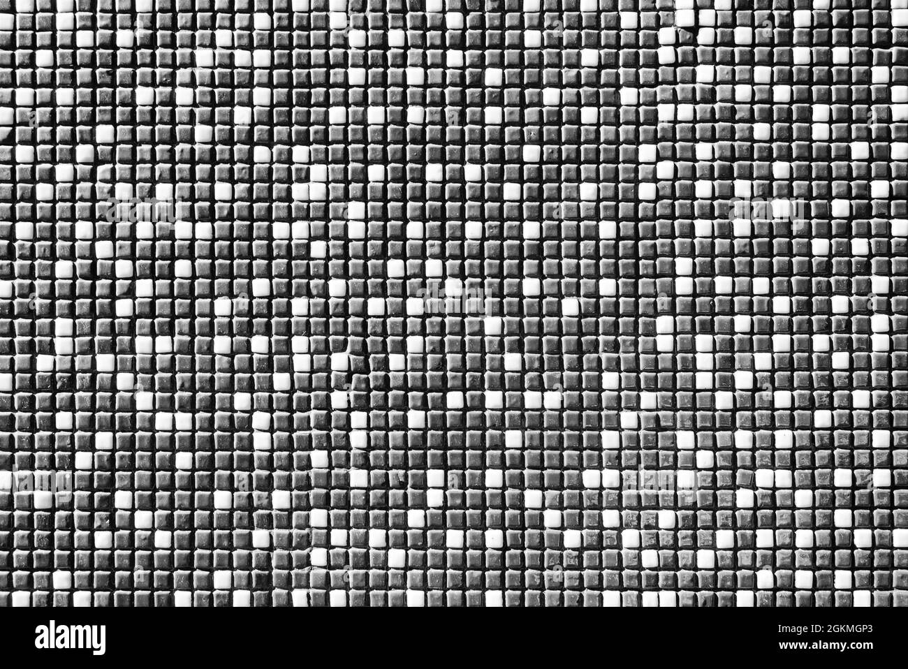 Mosaic tile wall pattern for background. Pixel texture Stock Photo - Alamy