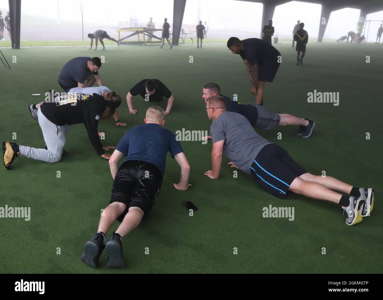 V Corps soldiers participate in the Murph Challenge. The challenge is ...