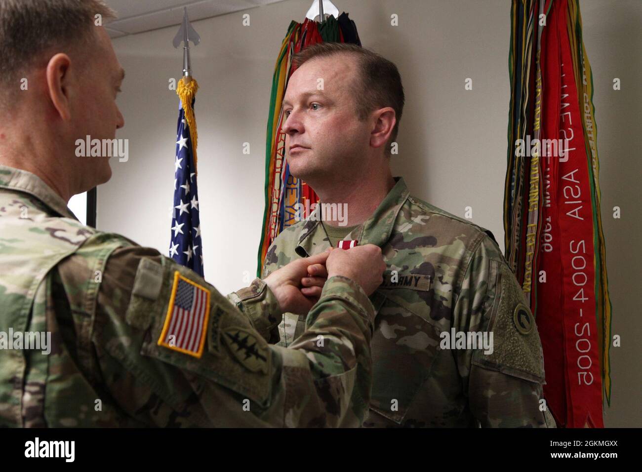 Maj. Steven Foster, G5 planner, 1st Theater Sustainment Command, is ...