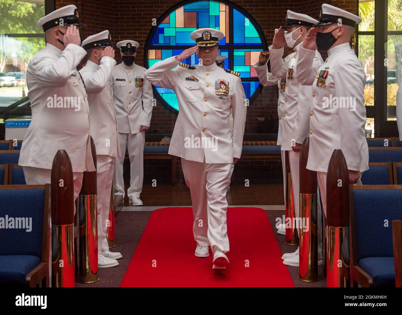 KINGS BAY, Ga., (May 27, 2021) Capt. John Cage, commodore of Commander ...