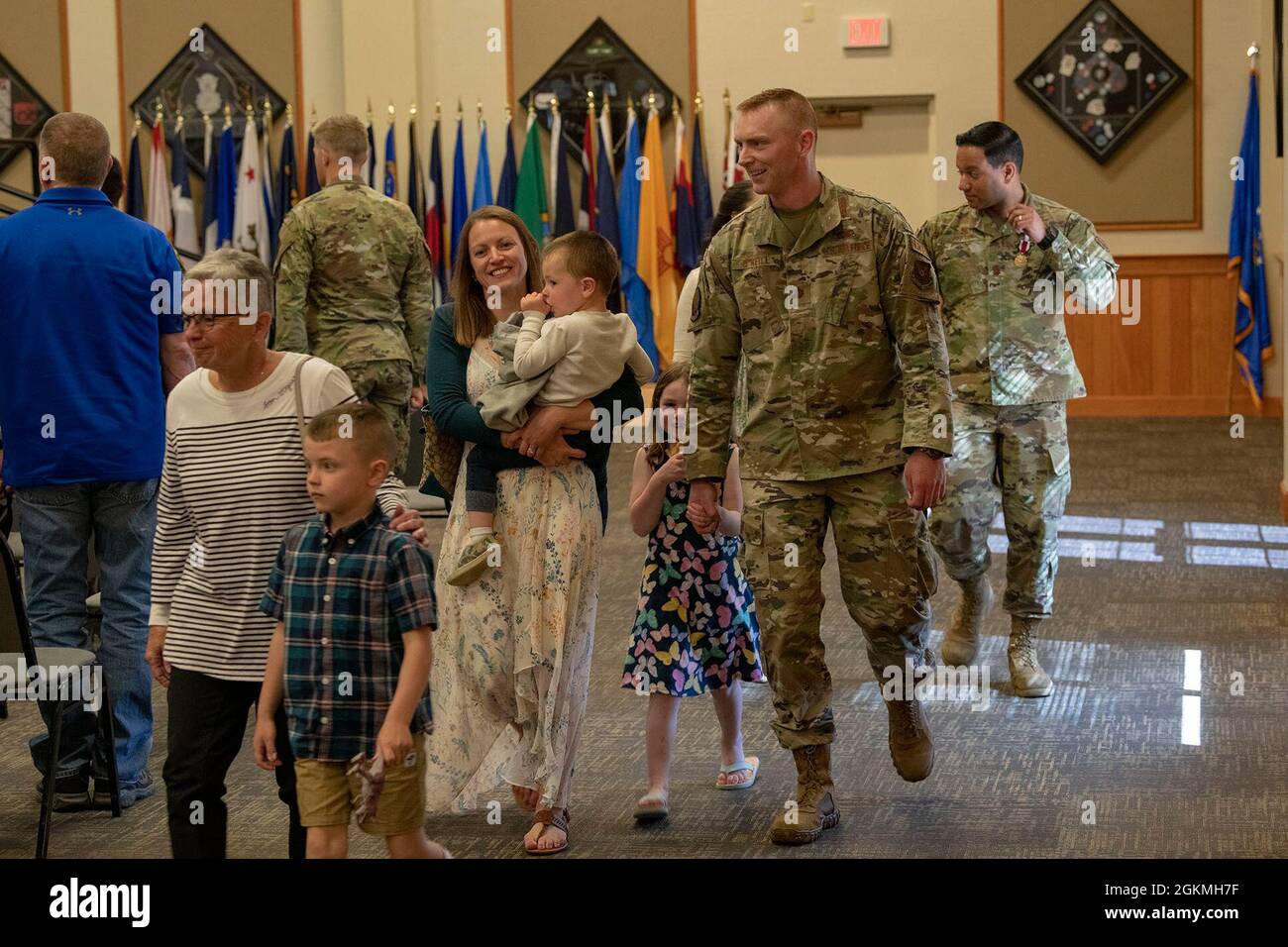 Maj. Kevin O'Neill, 341st Munitions Squadron commander and his family ...