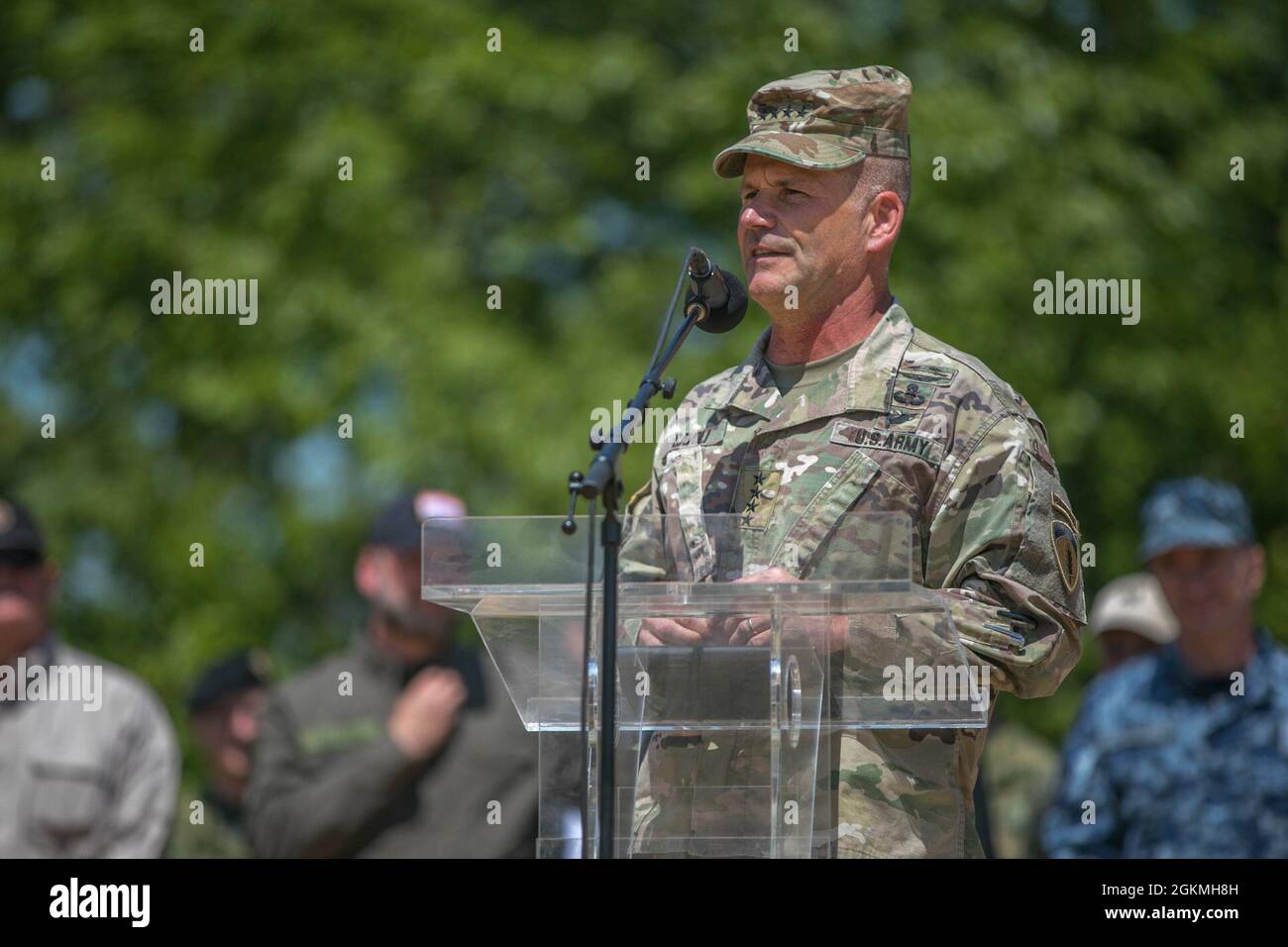 U.S. Army Gen. Christopher G. Cavoli, the commanding general of United ...