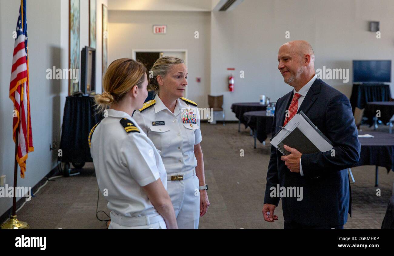 Rear Admiral Sara Joyner (left) and NHHC Senior Advisory Historian ...