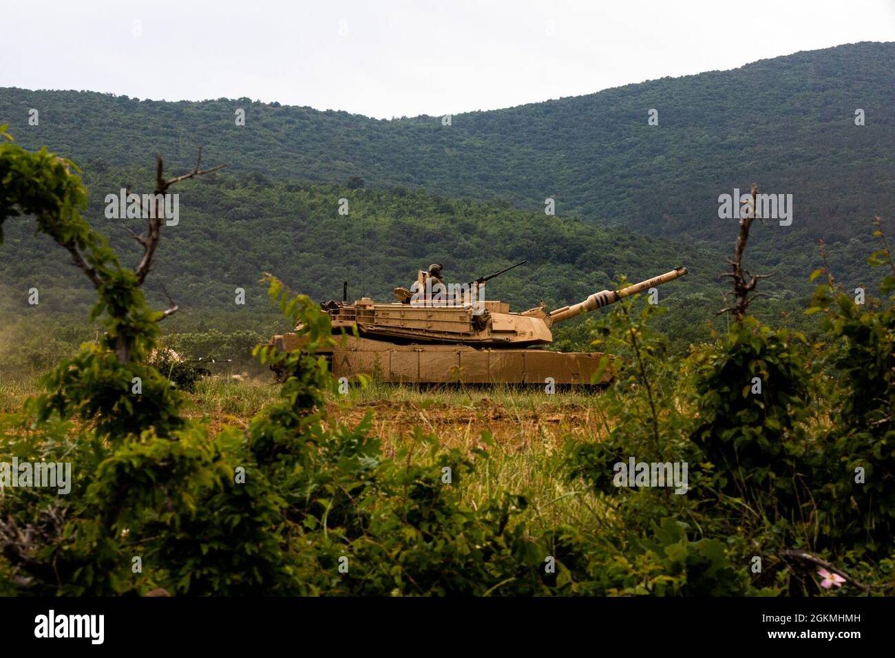 NOVO SELO TRAINING RANGE, Bulgaria - A U.S. Army M1 Abrams tank from ...