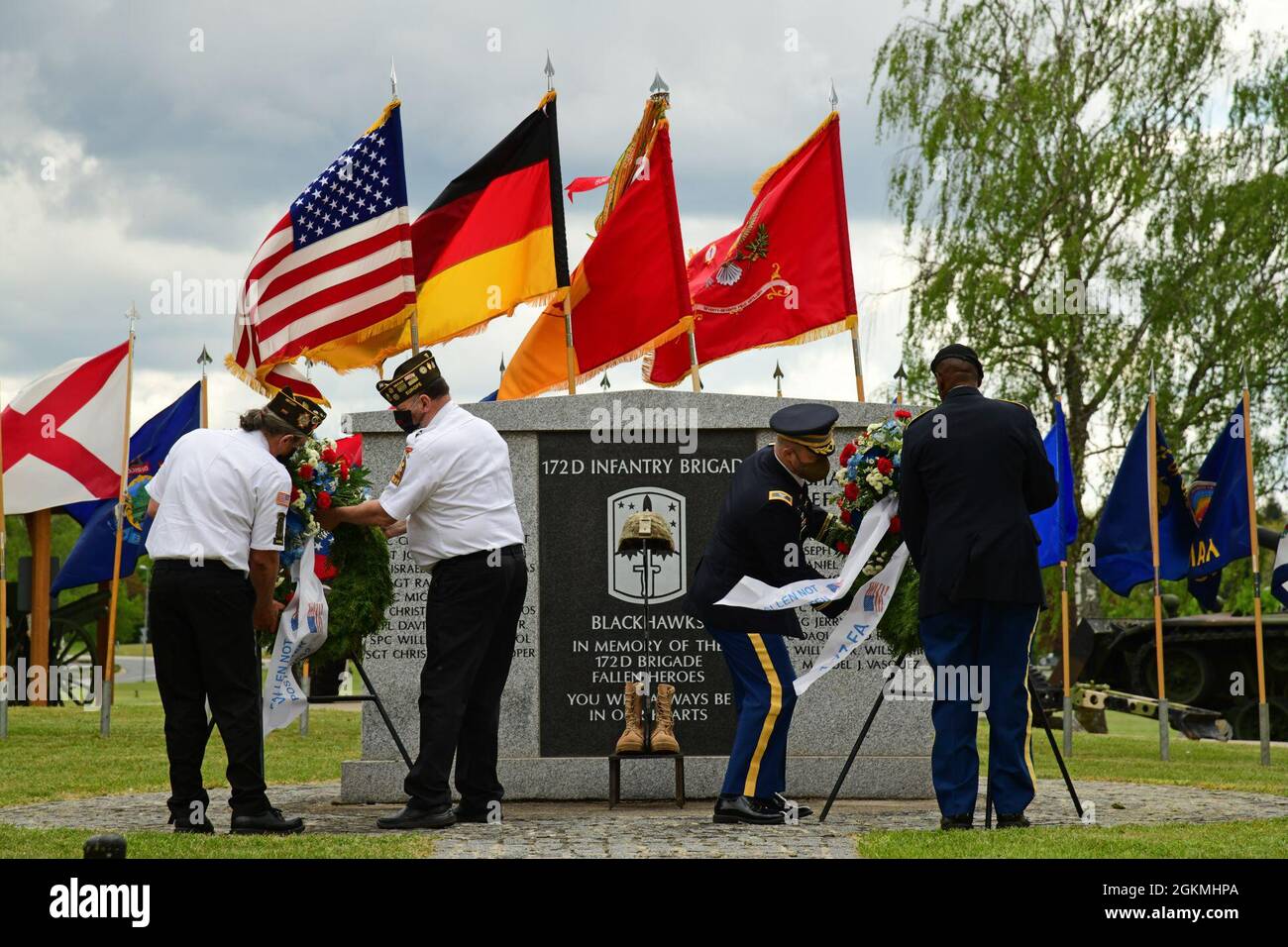 U.S. Army Command Sgt. Maj. Rufus Davis, Col. Heath L. McCormick, and ...