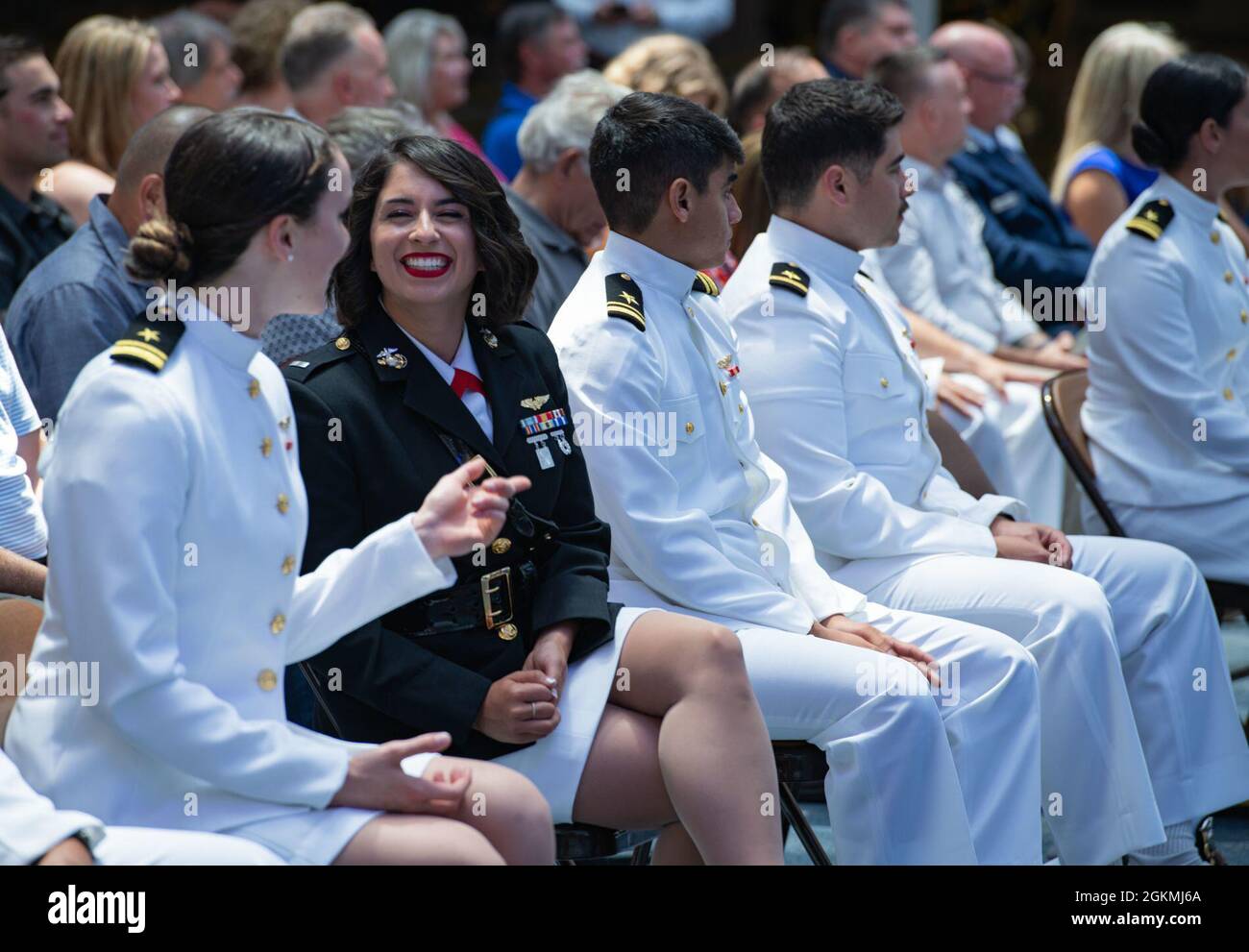 U.S. Marine Corps 1st Lt. Brenda McCarthy sits among her training ...