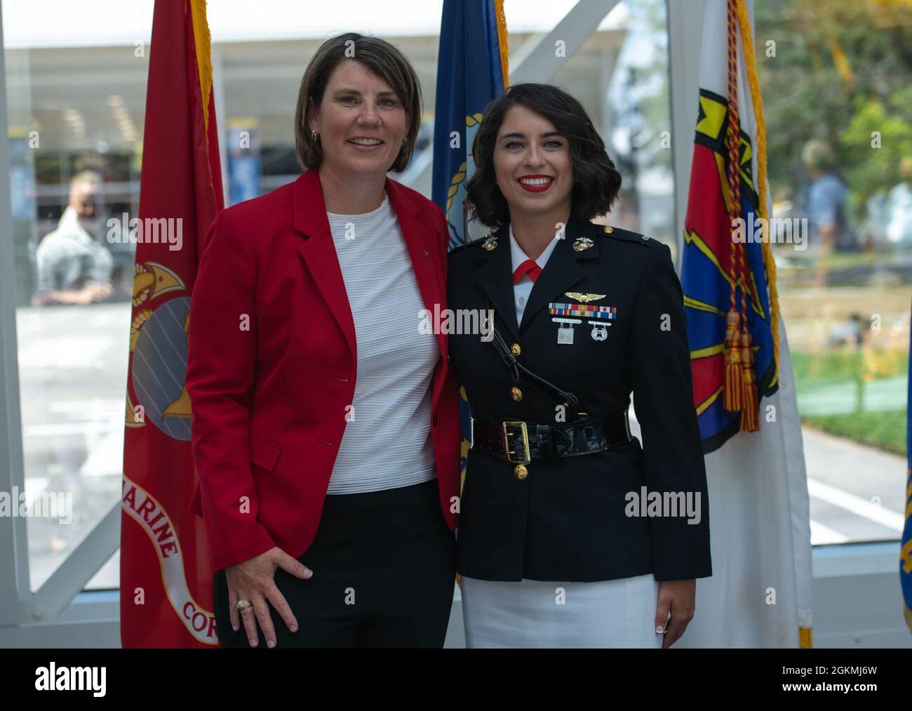 Retired U.S. Marine Corps Lt. Col. Amy McGrath (the first woman to ever ...