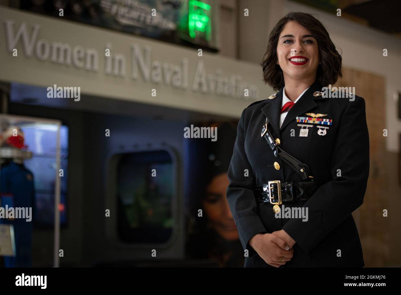 U.S. Marine Corps 1st Lt. Brenda McCarthy poses for a photo at Naval ...