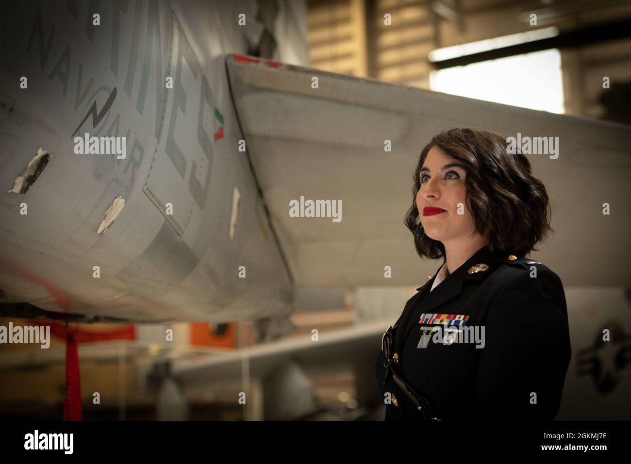 U.S. Marine Corps 1st Lt. Brenda McCarthy poses for a photo at Naval ...
