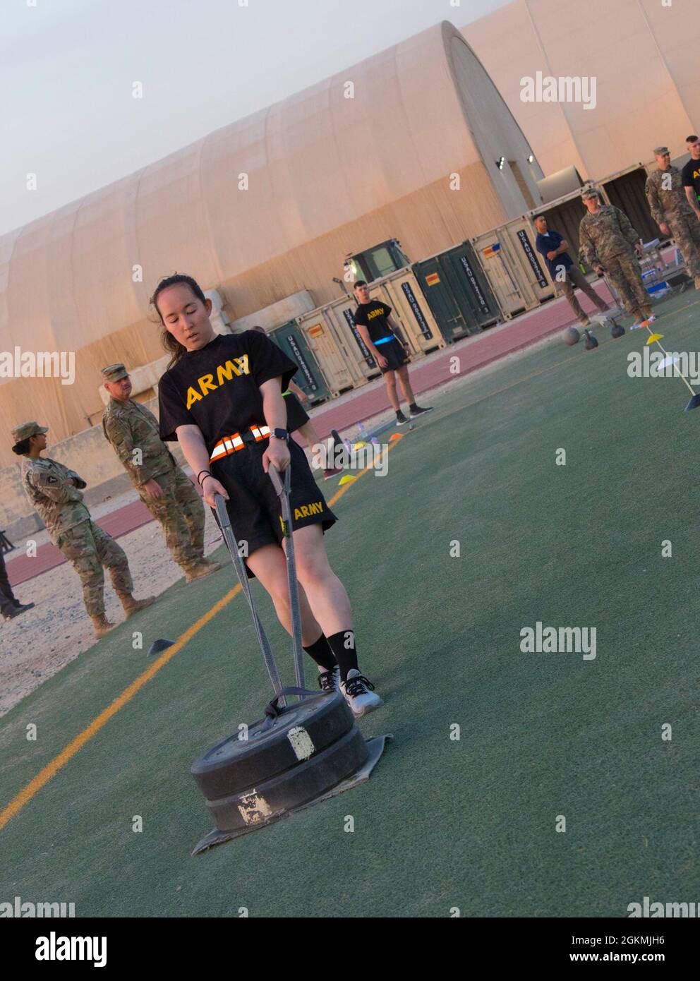 U.S. Army Spc. Grace Tsen, from the 130th Field Artillery Brigade ...