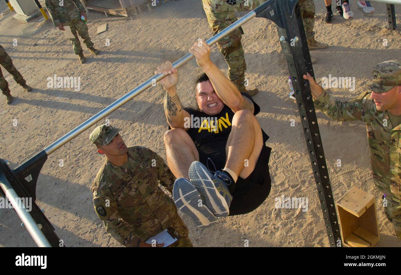 U.S. Army Sgt. Brent Roberts, Task Force Avalanche, completes a Leg ...