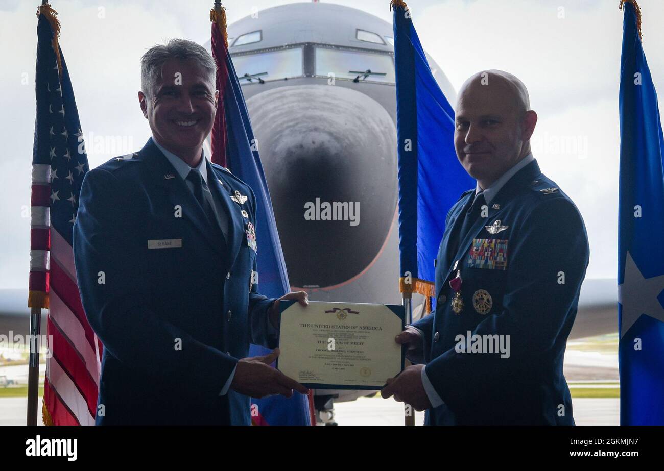 U.S. Air Force Col. Joseph Sheffield is awarded the Legion of Merit ...