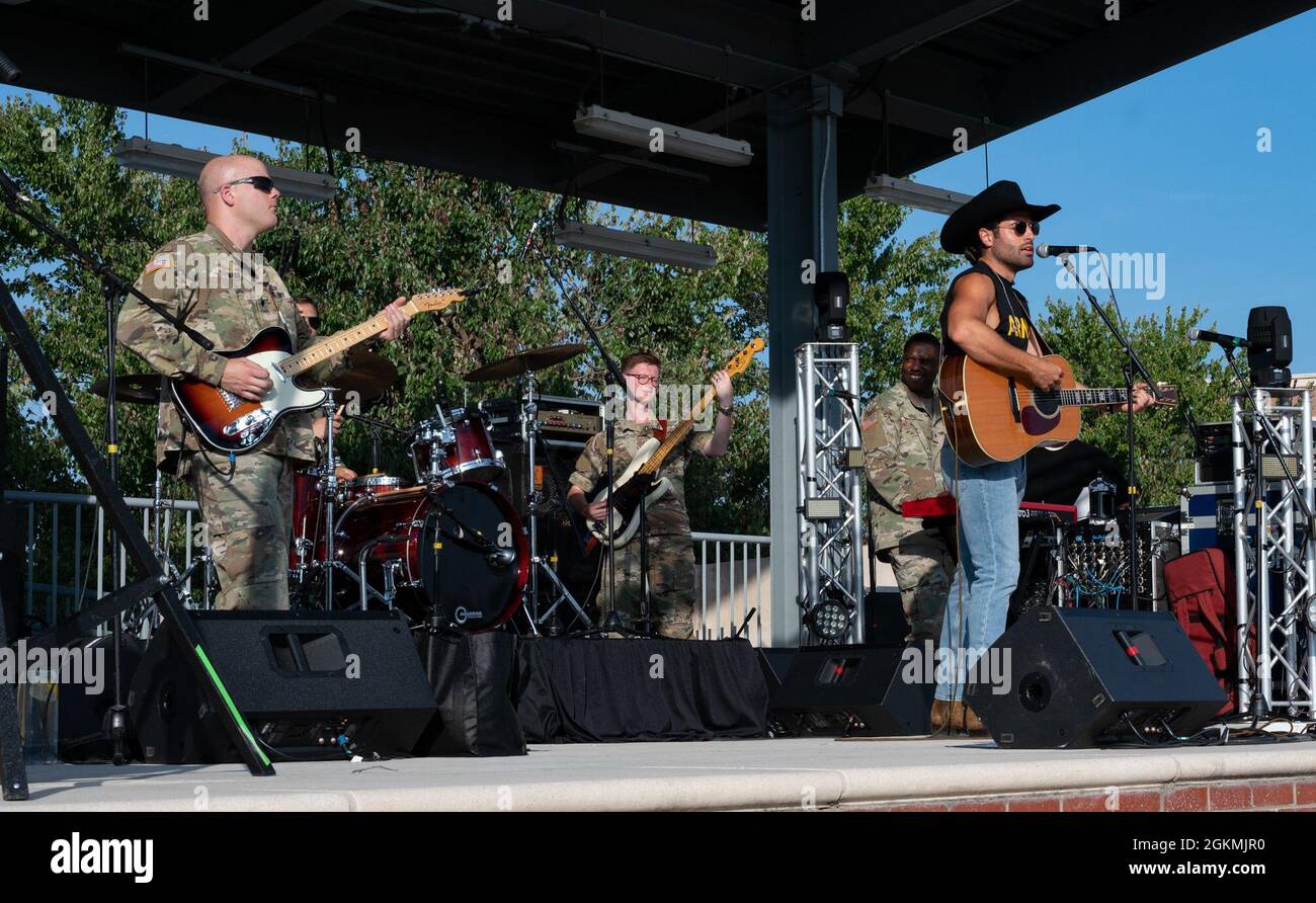 Austin Moody performs with the U.S. Army Training and Doctrine Command ...