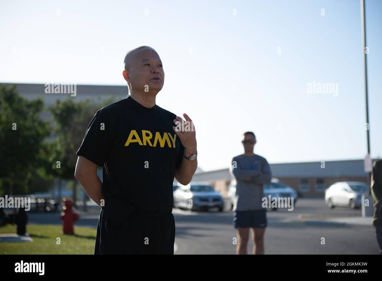 U.S. Army Lt. Col. Sung Kim, deputy command chaplain with the 63rd ...