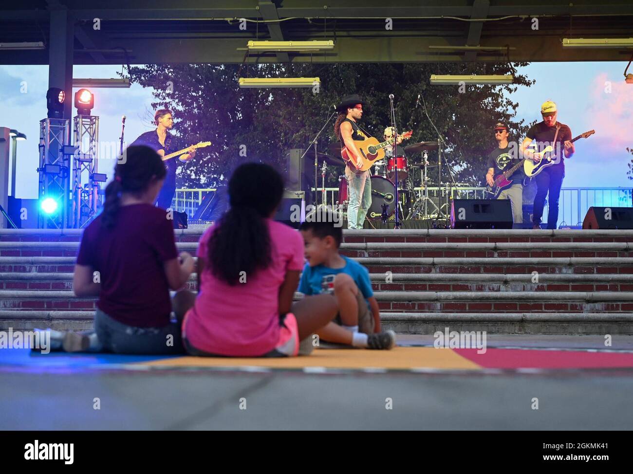 Austin Moody performs for service members and their families at Joint ...