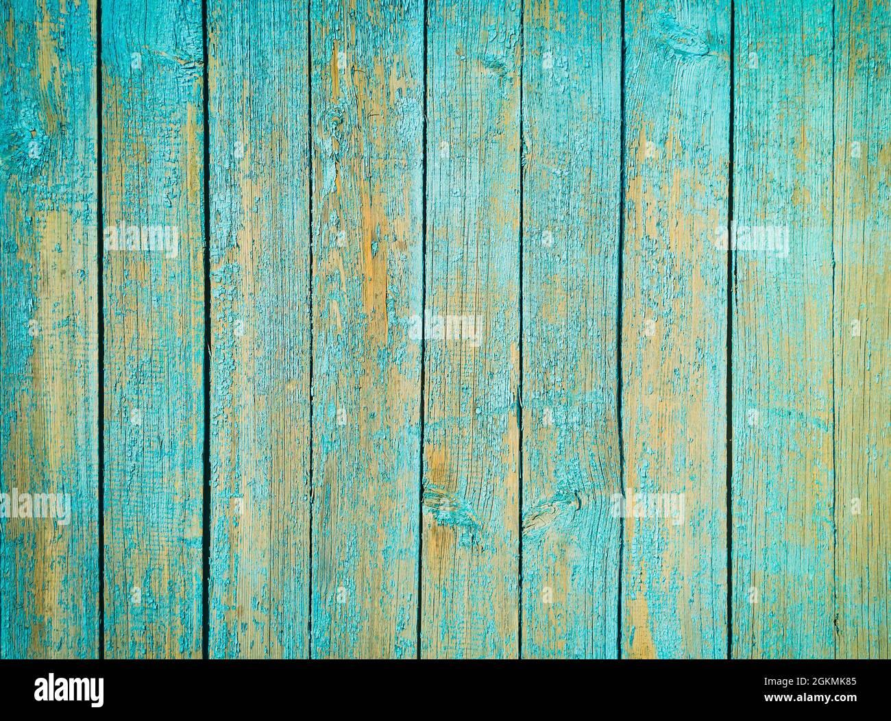 Old painted blue wood fence - texture or background Stock Photo - Alamy