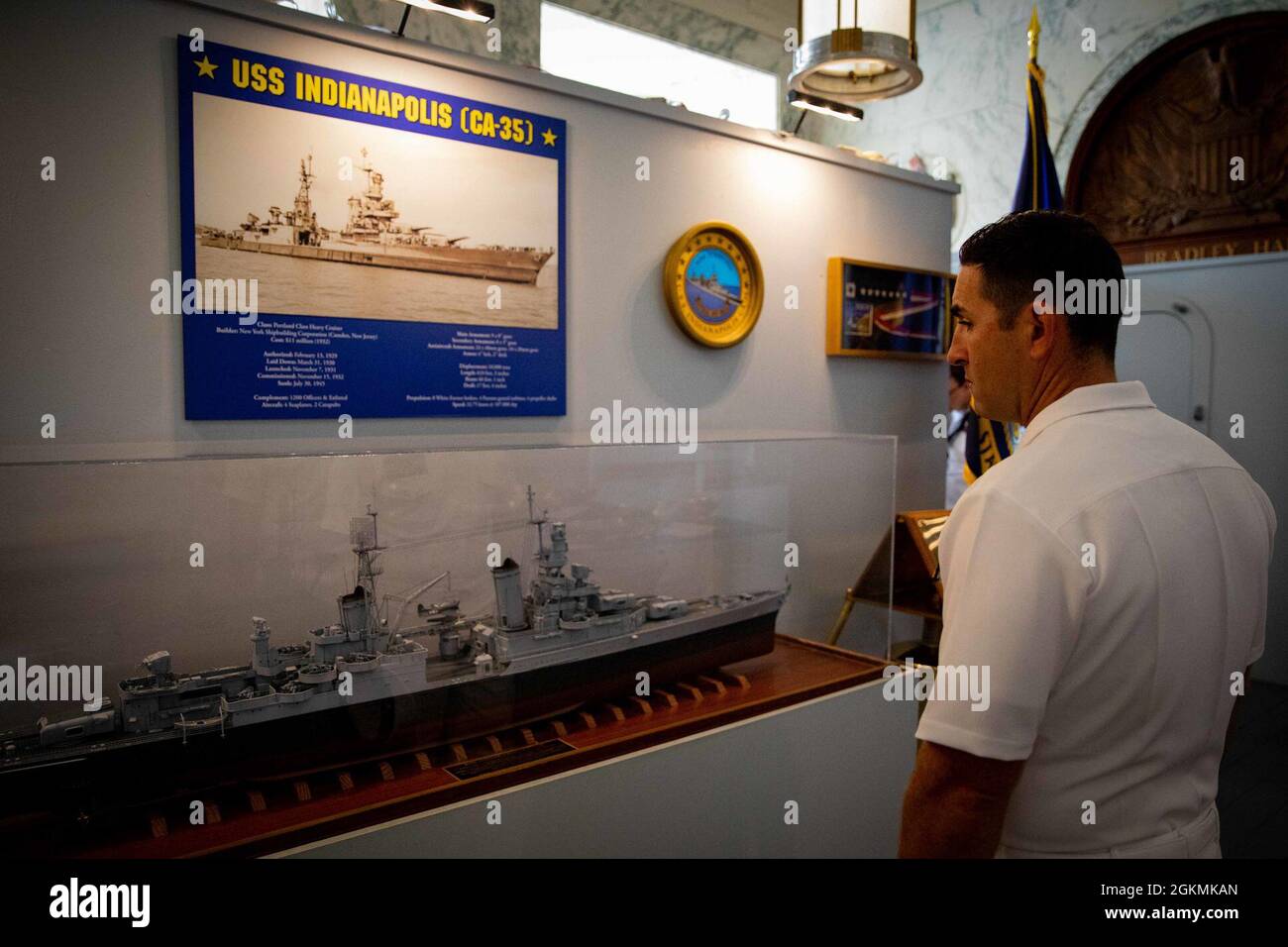 INDIANAPOLIS (May 27, 2021) Chief Operations Specialist Marcos Lucero ...
