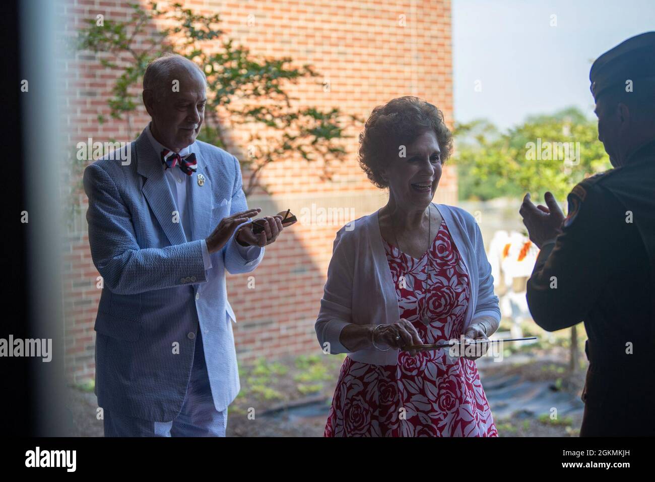 Retired Chaplain (Col.) Samuel J.T. Boone left, and Col. Eric Flesch ...