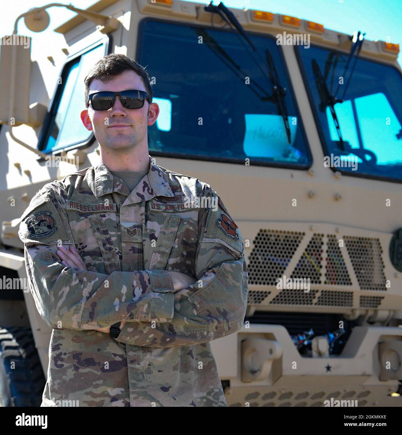 Staff Sgt. Zachary Riesselmann, 56th Civil Engineer Squadron explosive ...