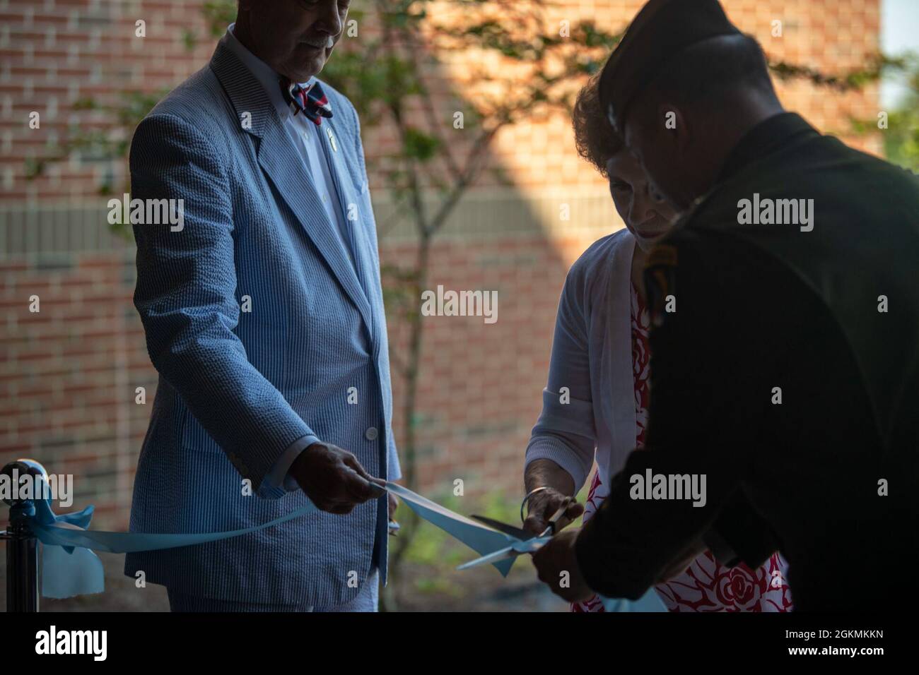 Retired Chaplain (Col.) Samuel J.T. Boone left, and Col. Eric Flesch ...