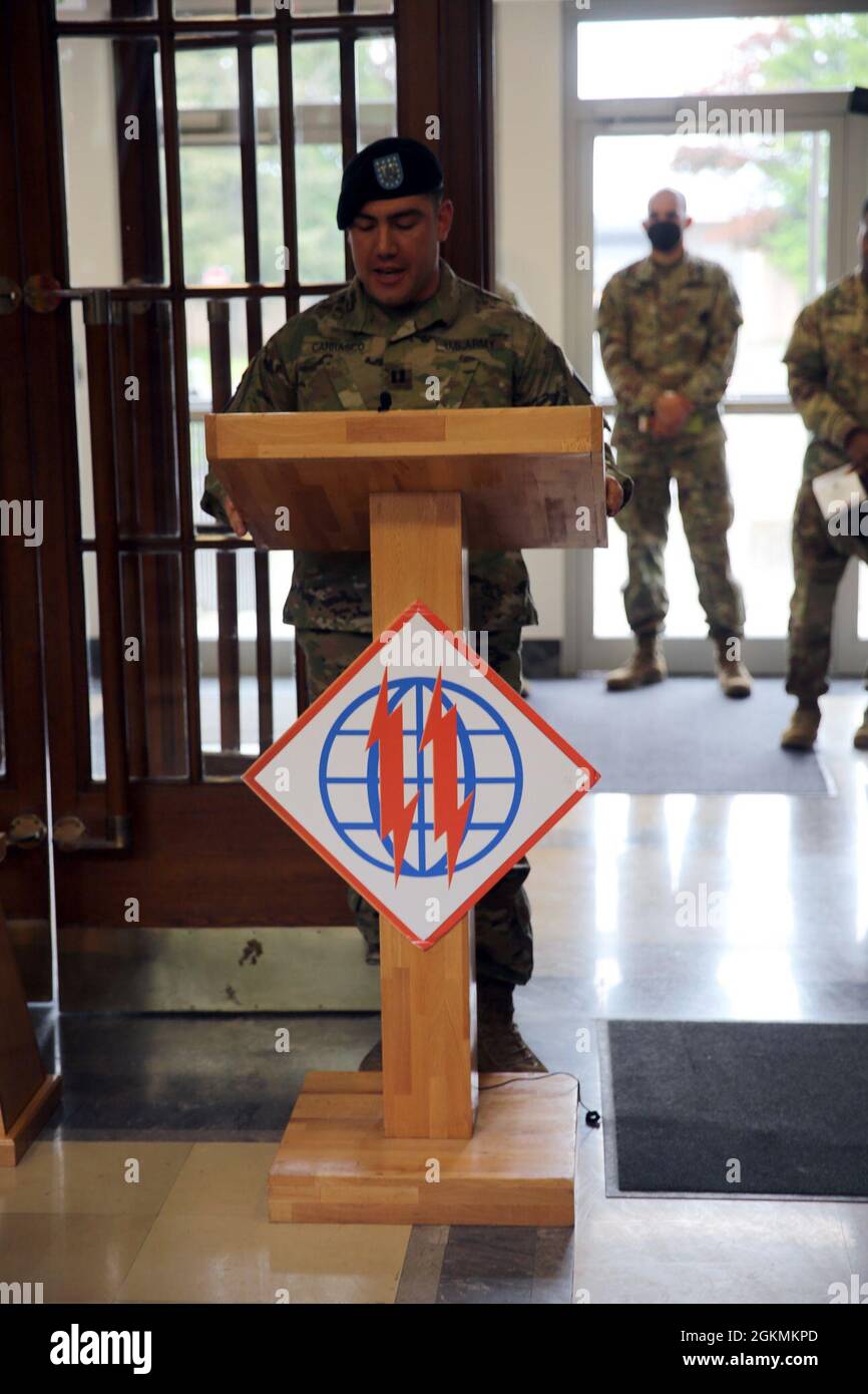 Captain Quetzalcoatl S. Carrasco thanks his family and 2d TSB members ...