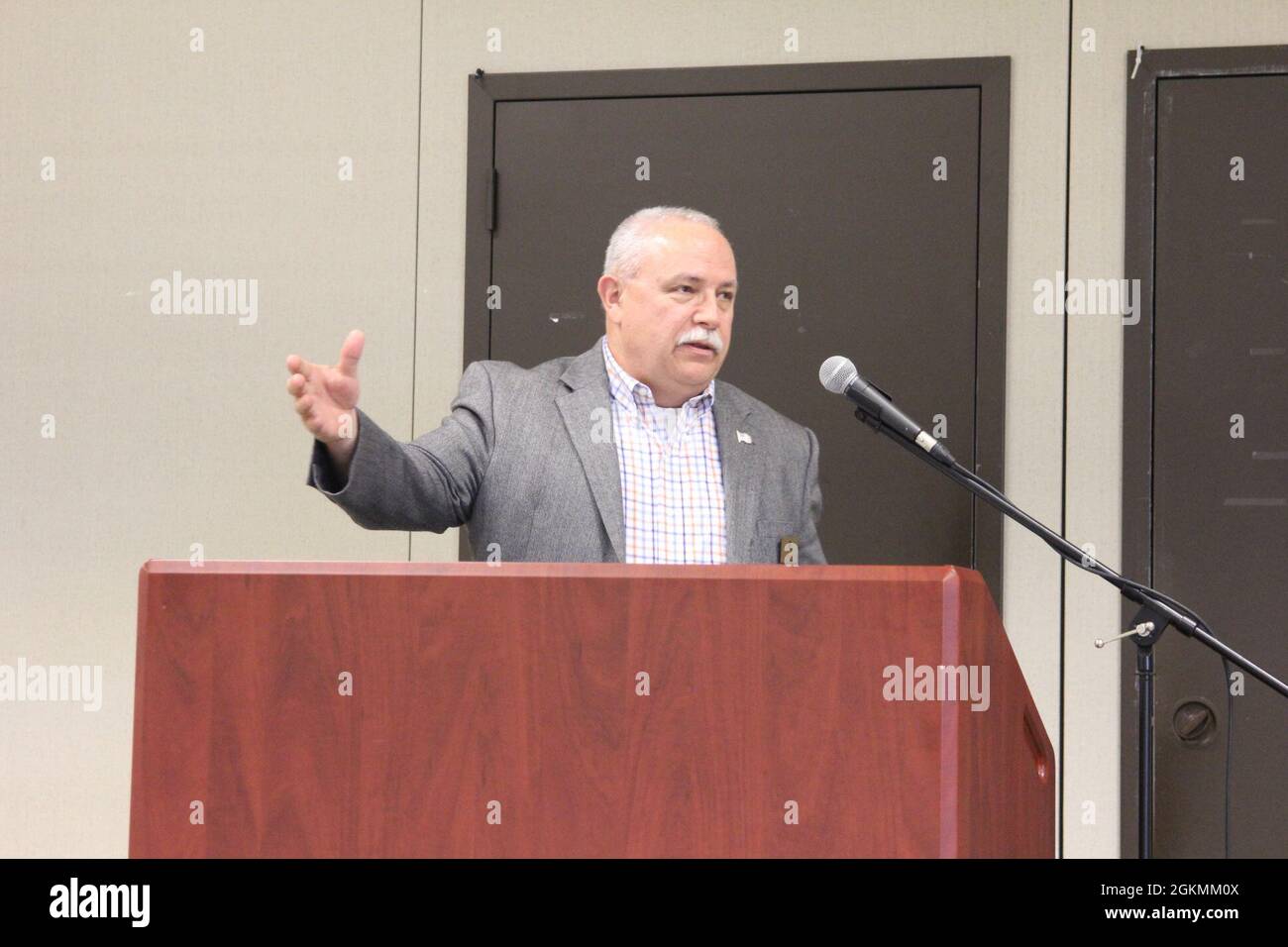 The Rev. Randy Brandt, a retired chaplain and U.S. Army colonel, speaks ...