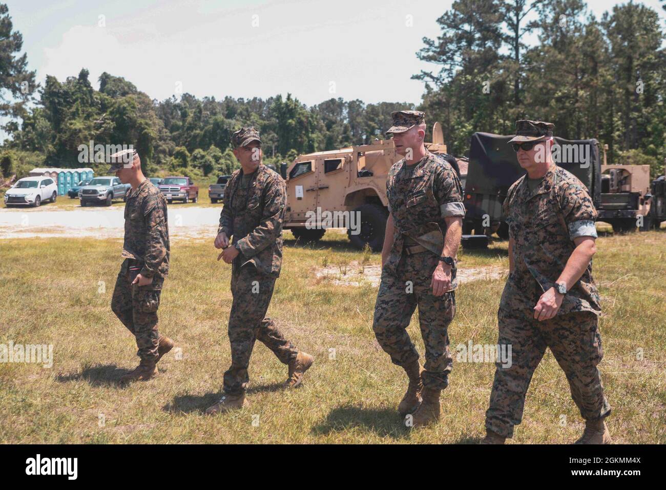 U.S. Marine Lt. Col. Patrick Holland, center right, the 22nd Marine ...