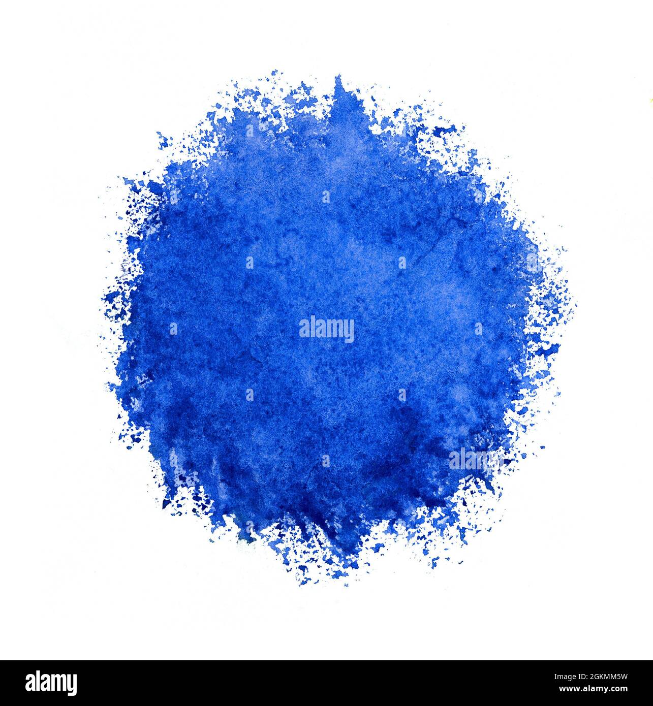 Colorful watercolor blue drop isolated on a white background Stock ...