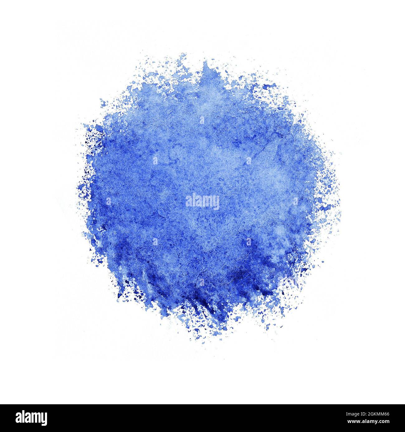 Colorful watercolor circle, blue drop on a white background Stock Photo ...