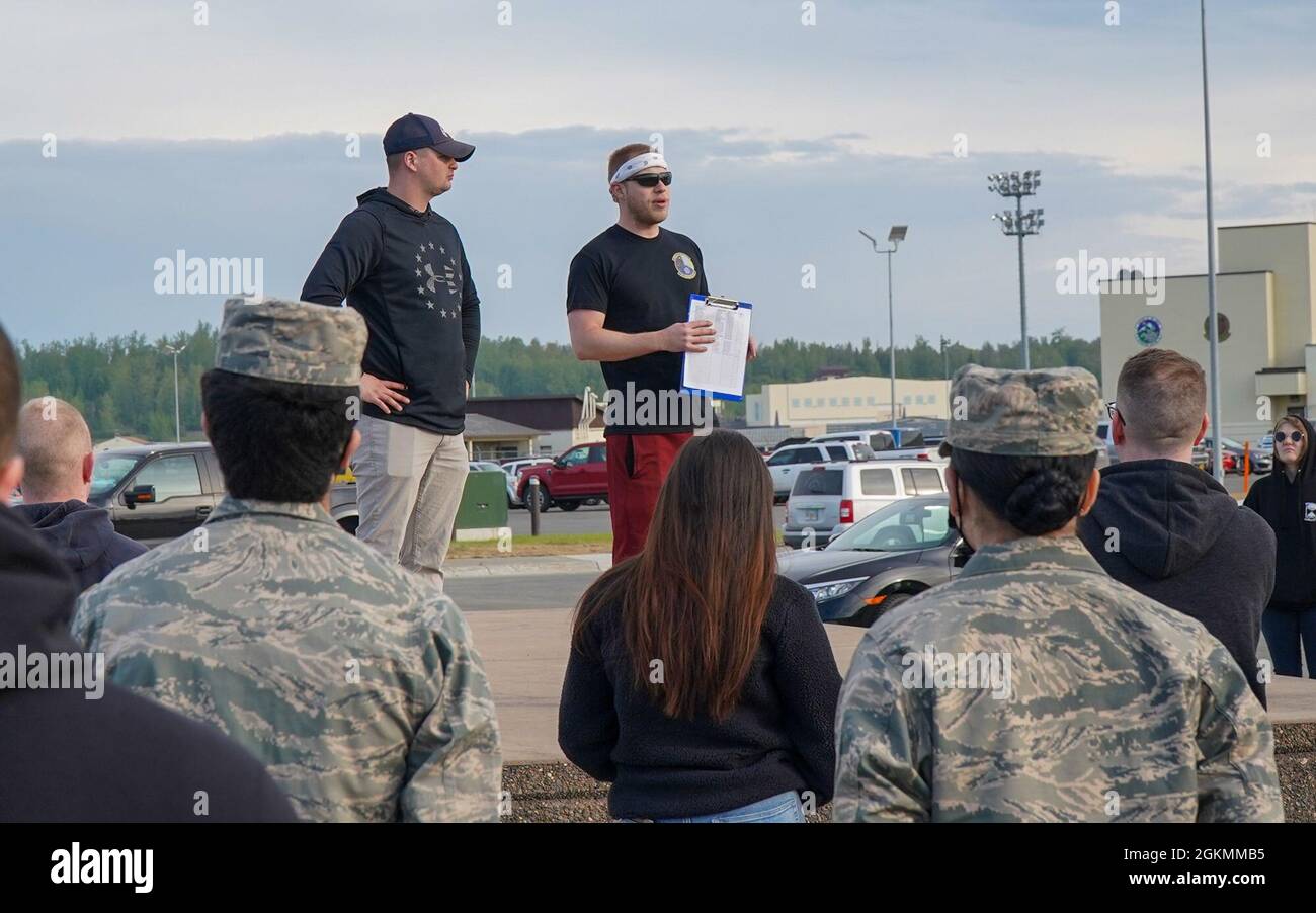 From left, U.S. Air Force Airman 1st Class Jared Lange and U.S. Air ...