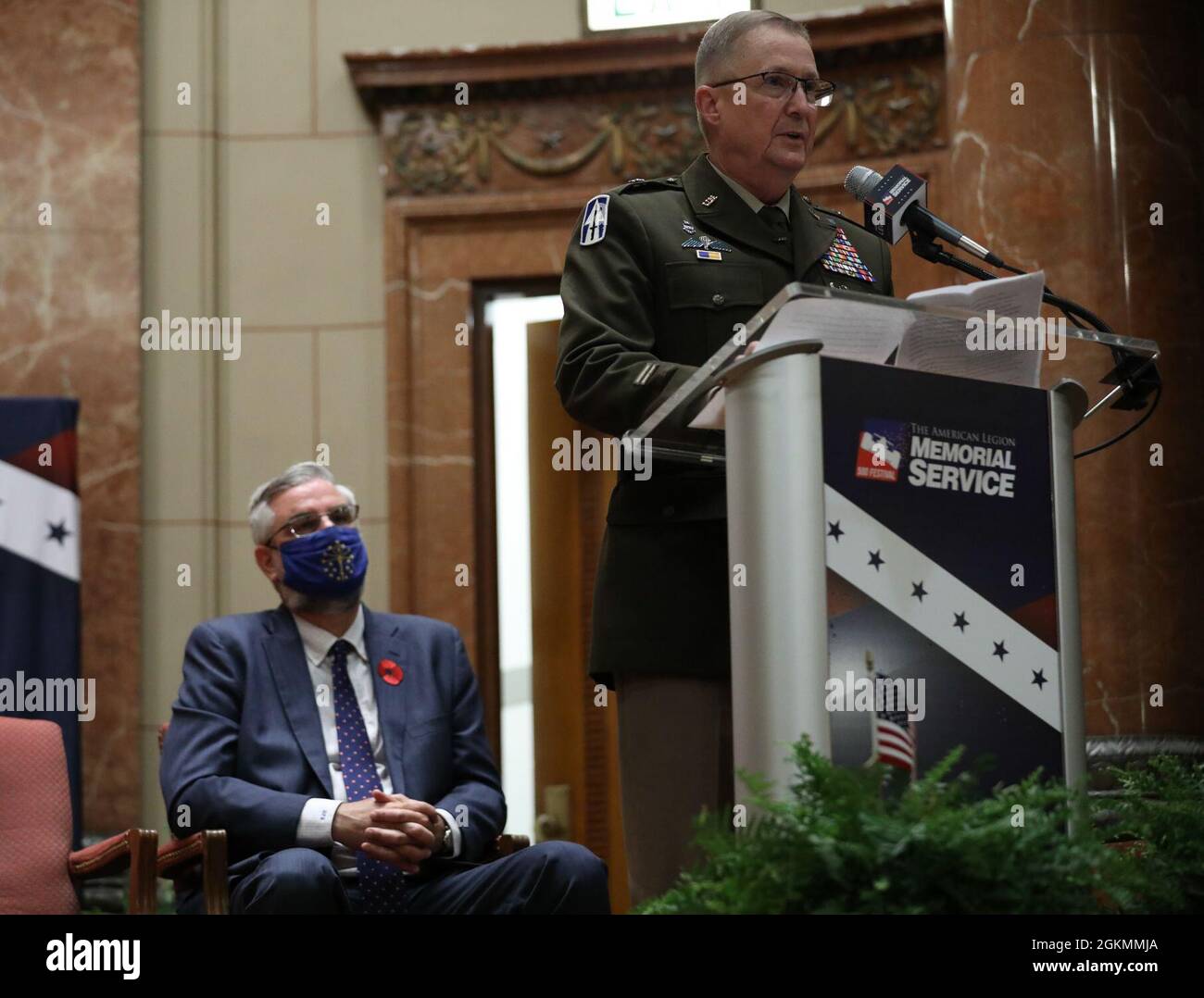 The Adjutant General of the Indiana National Guard, Brig. Gen. Dale ...