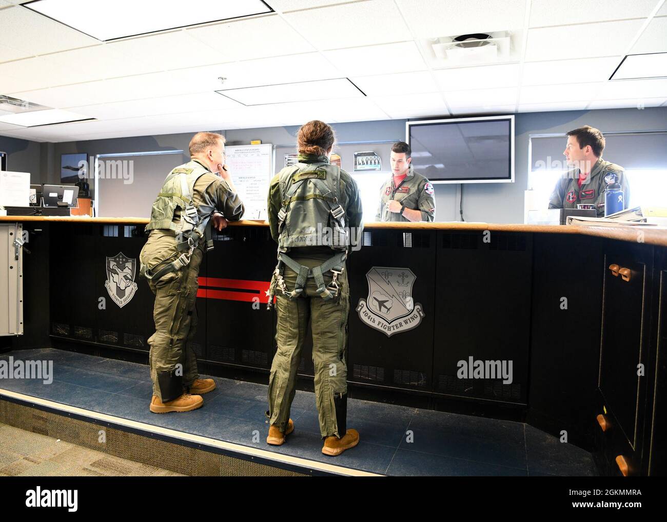 Col. Tom 'Sling' Bladen, 104FW Commander, flew an incentive flight ...