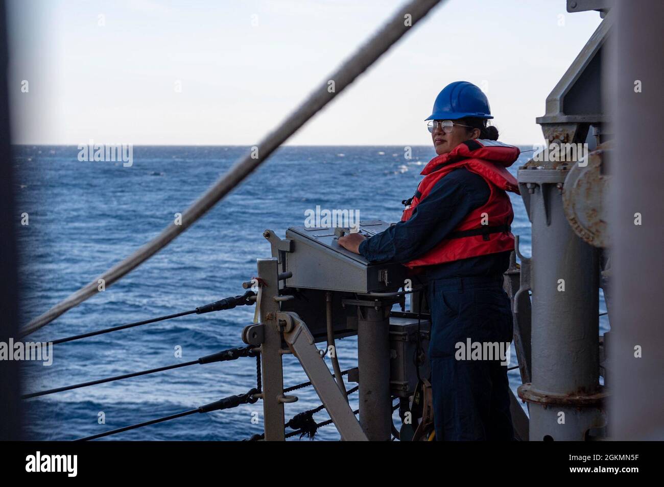 SEA OF CRETE (May 28, 2021) Engineman 3rd Class Emily Azabache ...