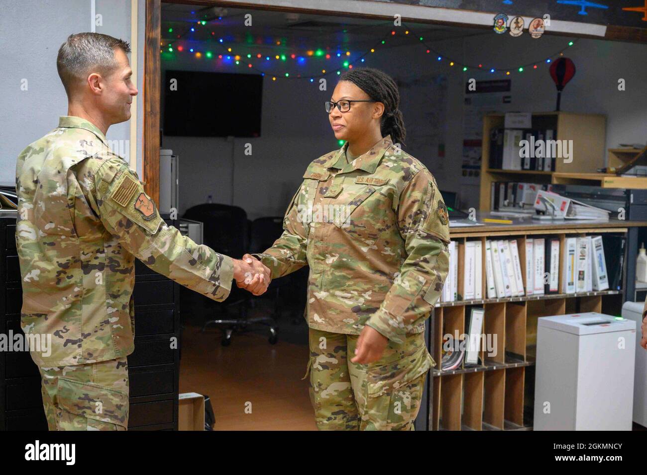 U.S. Air Force Brig. Gen. Larry Broadwell, commander of the 380th Air ...