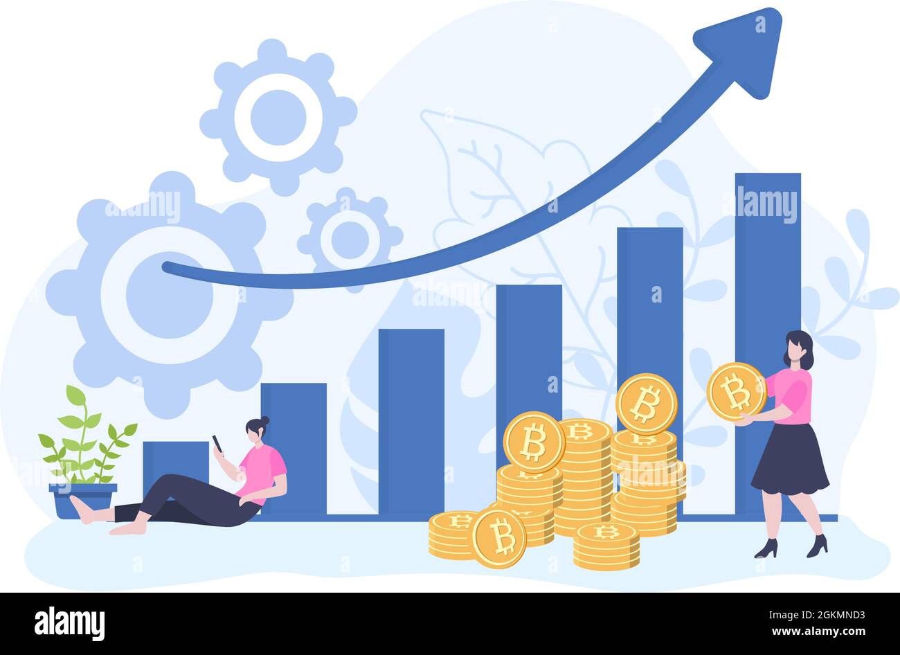 Sales Team with Financial Business Growth Development from People ...