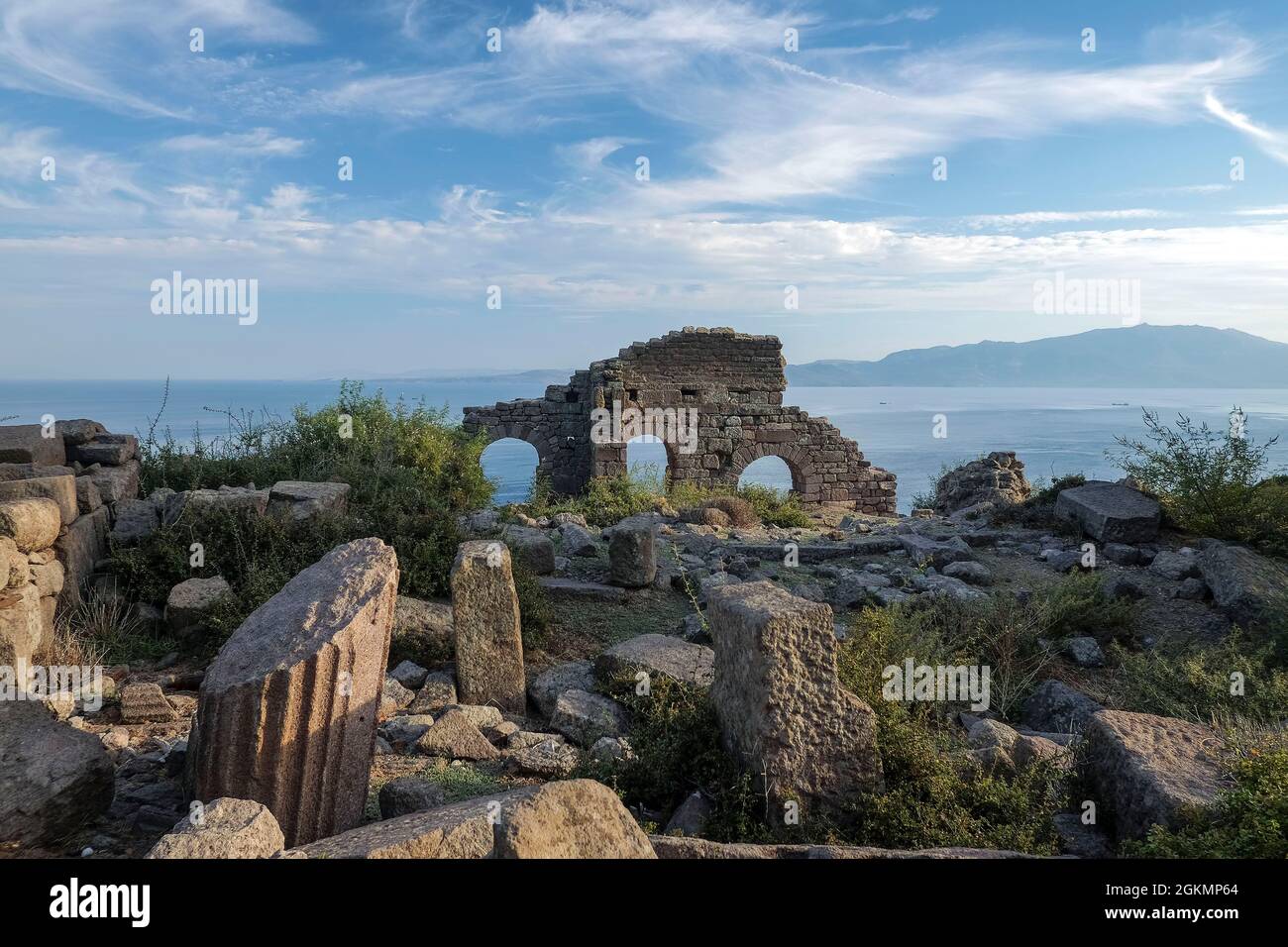 Canakkale, Istanbul, Turkey. 13th Sep, 2021. Ruins of the Temple of ...