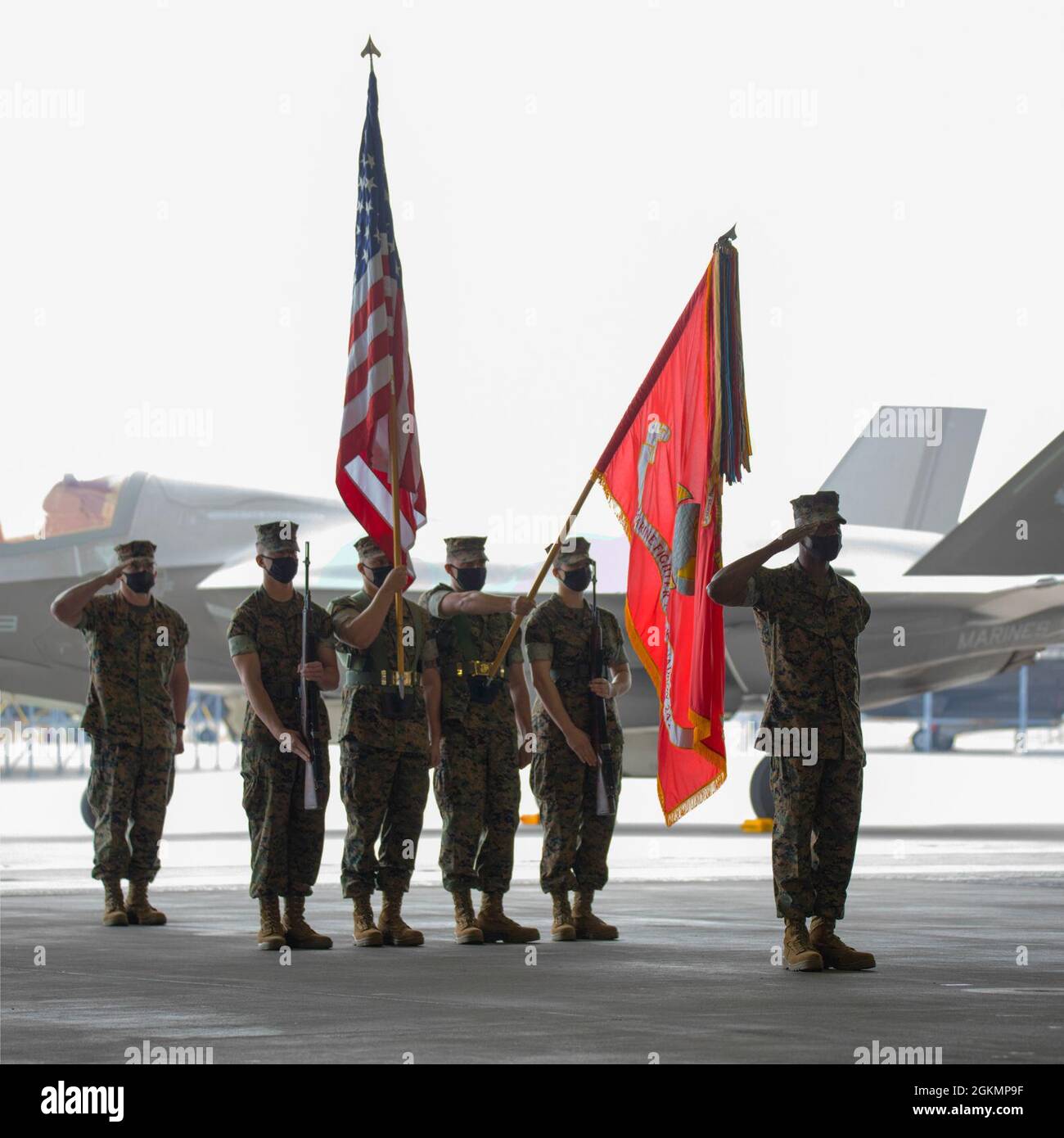 U.S. Marines with Marine Fighter Attack Squadron (VMFA) 242 take part ...