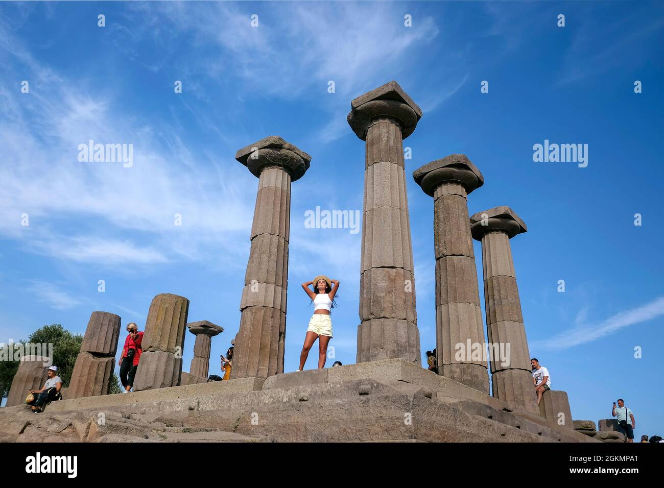 Canakkale, Istanbul, Turkey. 13th Sep, 2021. Ruins of the Temple of ...
