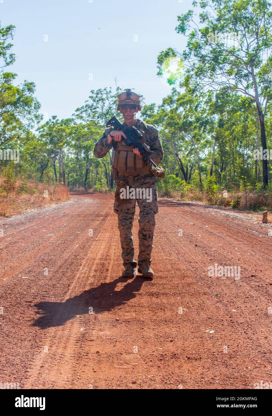 U.S. Marine Corps Cpl. Dalton Boswell, a team leader with Alpha Battery ...