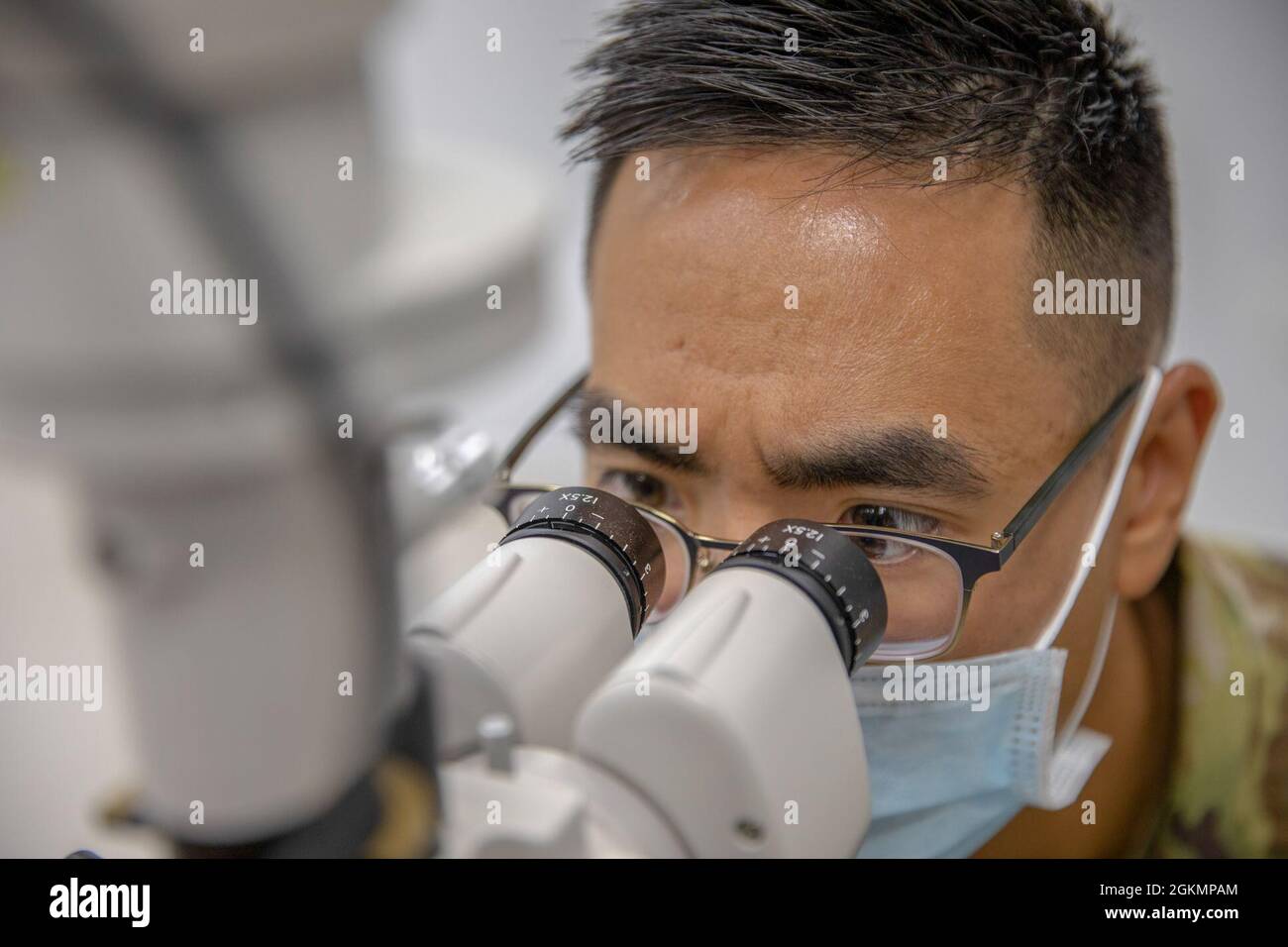 U.S. Army Capt. Albert Chen, an Optometrist and Detachment Commander ...
