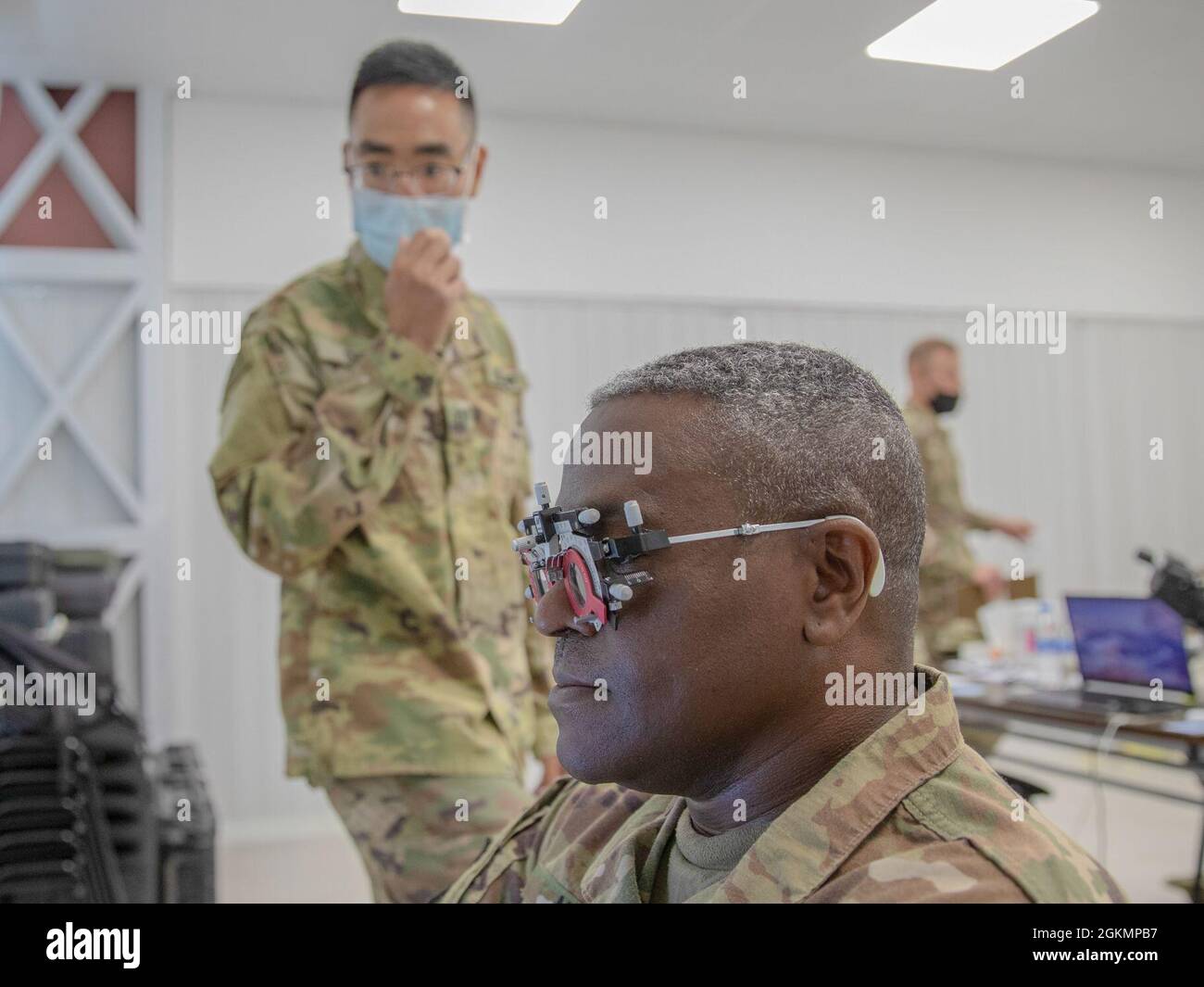 U.S. Army Capt. Albert Chen, an Optometrist and Detachment Commander ...