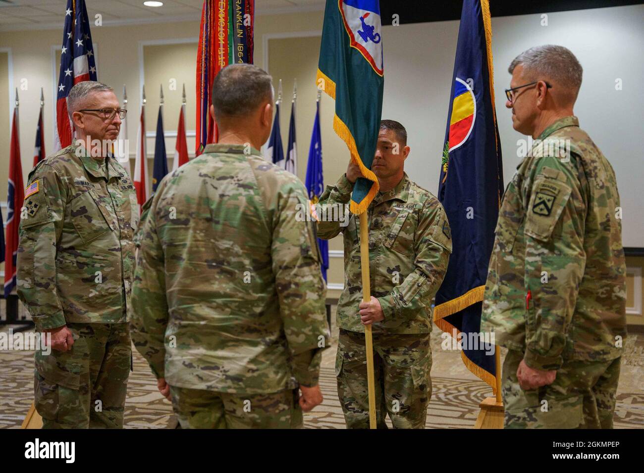 Lt. Gen. Theodore Martin (far left) assumes command of the U.S. Army ...