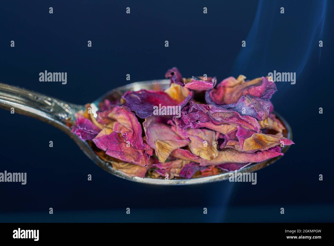 Spices for smoking in the studio photographed with smoke and dark ...