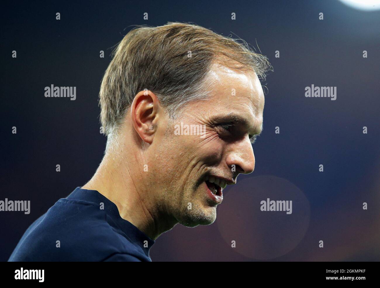 London, England, 14th September 2021. Thomas Tuchel manager of Chelsea ...