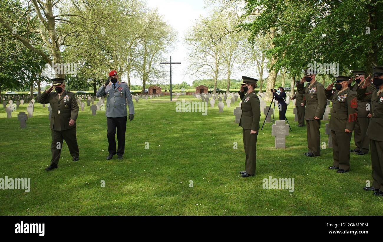 Maj. Gen. Tracy W. King, Marine Forces Europe and Africa commander, and ...