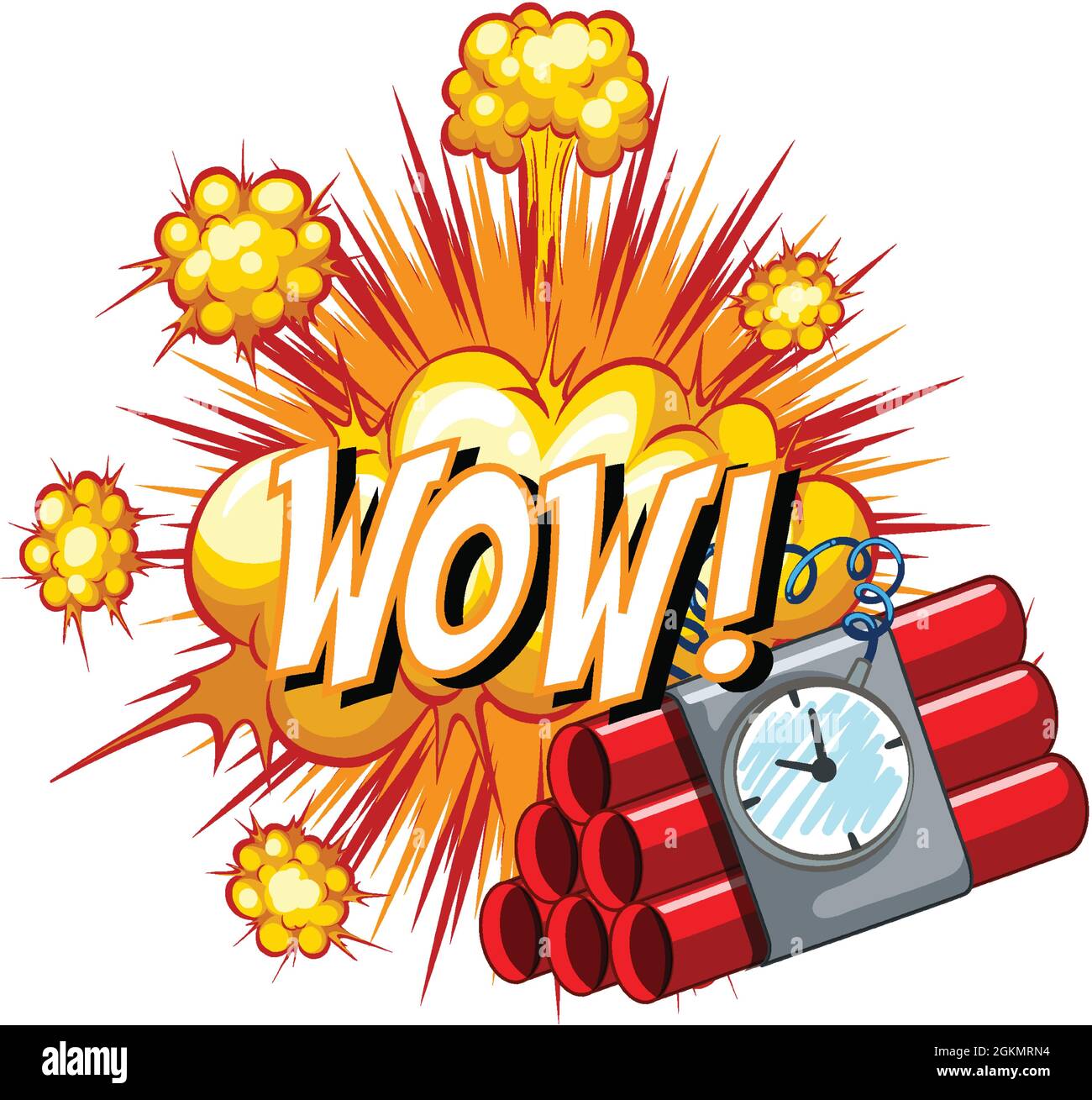 Comic speech bubble with wow text illustration Stock Vector Image & Art ...
