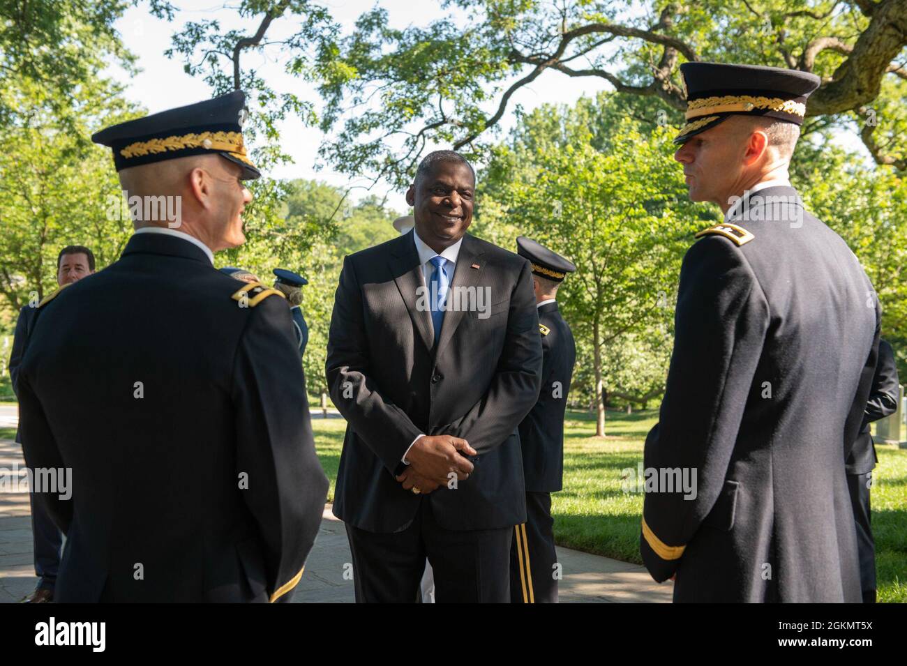 The Honorable Lloyd J. Austin III, 28th Secretary of Defense, and Maj ...