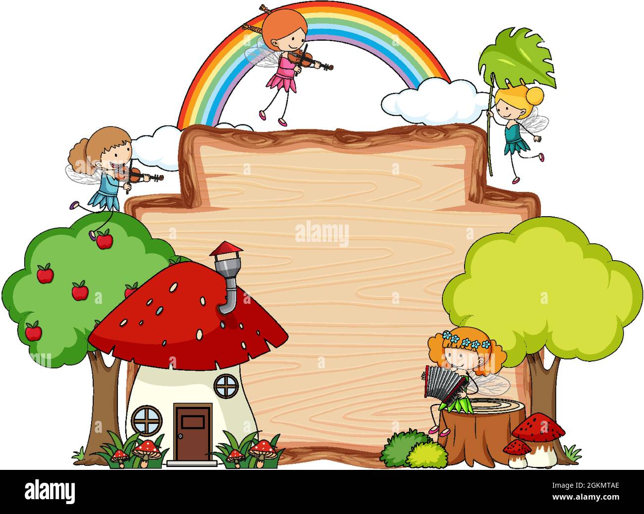 Fairy tale banner template illustration Stock Vector Image & Art - Alamy