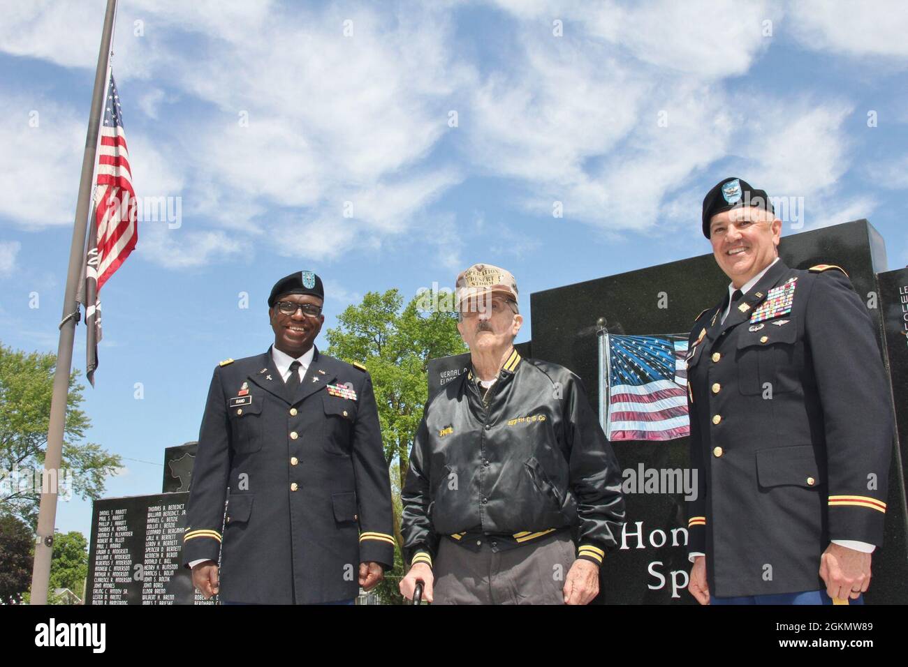 Fort McCoy Garrison Commander, Colonel Poss, and Chaplain Rand thank a ...